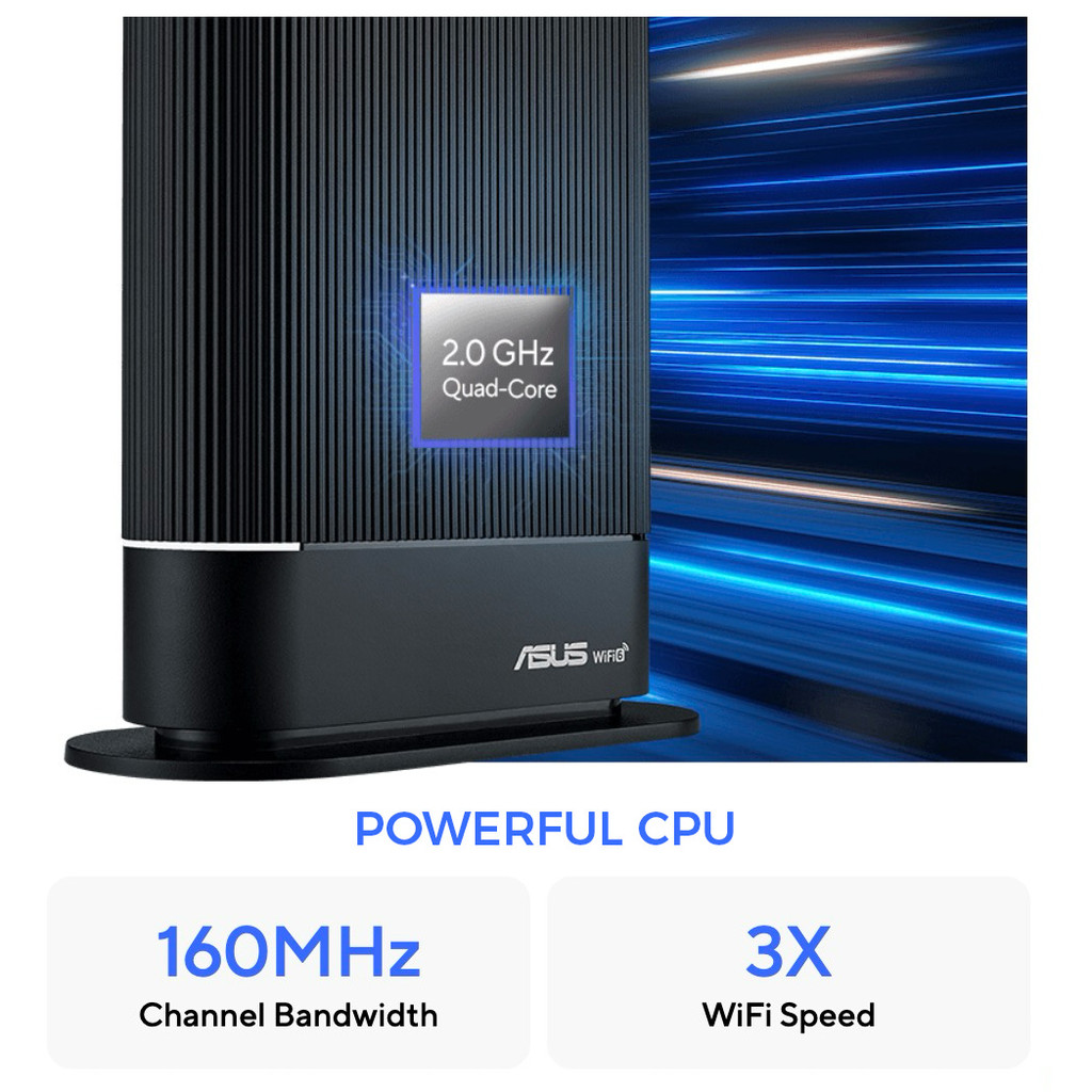 ASUS WiFi 7 Router RT-BE82U BE6500 Dual Band AiMesh Extendable Router ...