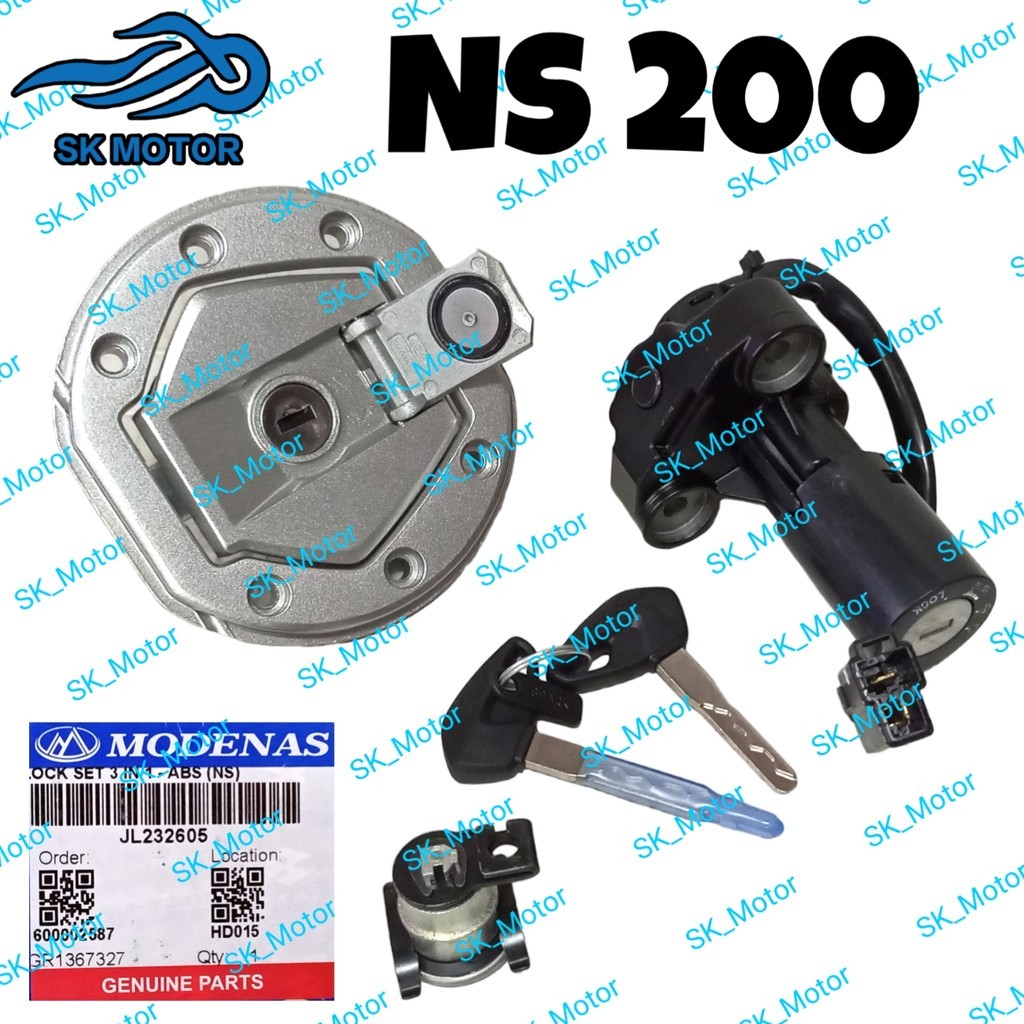 Modenas Pulsar NS200 NS 200 Fi NON ABS Original Ignition Main Switch ...