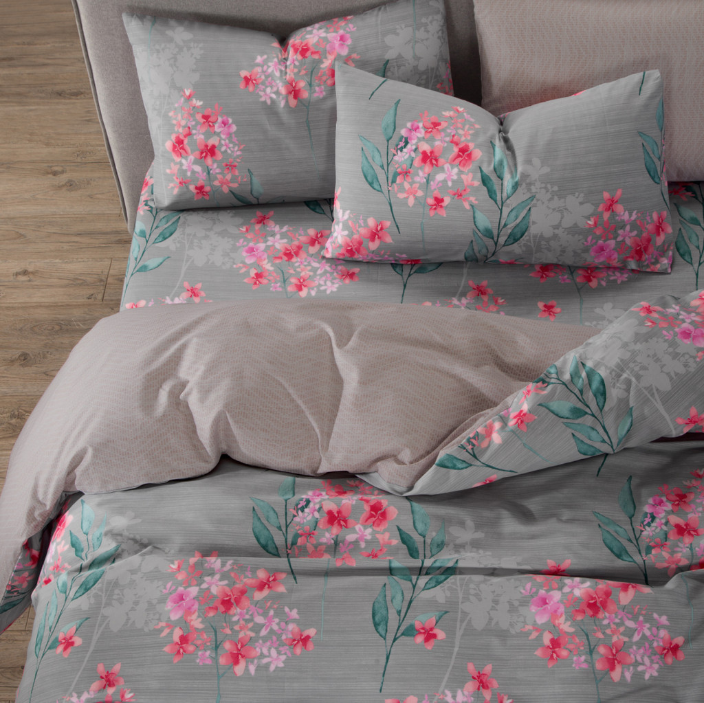 WINNY Allure Quilt Cover 5 In 1 Set Cotton Sateen Pocket Height - Super ...