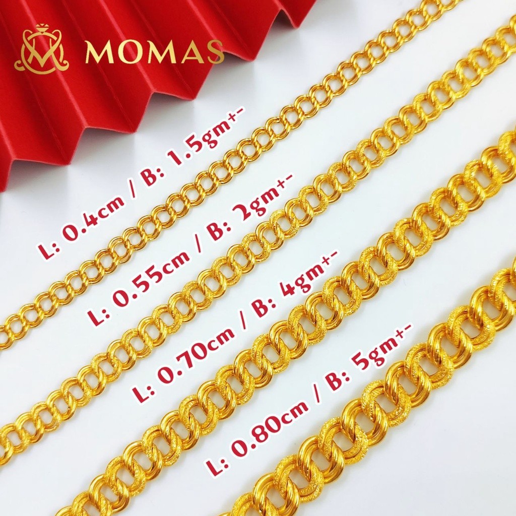 MOMAS Rantai Tangan Coco Pasir Emas 916 Tulen Rantai Tangan Coco Emas 916 Rantai Tangan Emas 916 ...