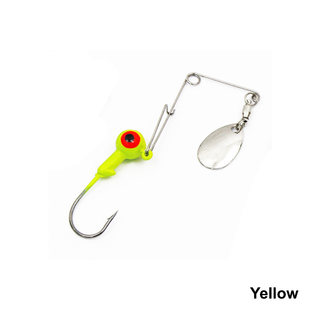 (3g-10g) Bakau Pro Spinner BSZ Propeller Jig Head Bait Metal Fishing ...