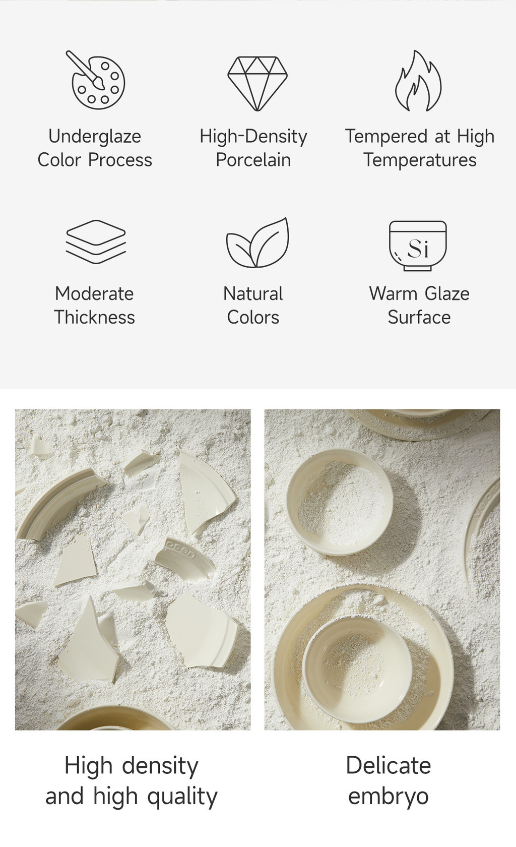 [LIMITED OFFER] Velosan Pebble Ceramics Tableware Set (18pcs) | Heat ...