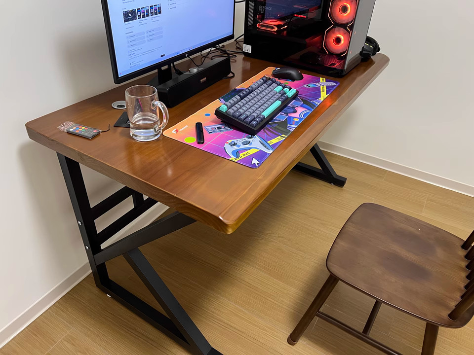𝐁𝐌𝐙𝐀𝐑 𝙄𝙣 𝙎𝙩𝙤𝙘𝙠 Solid Wood Gaming Table | Shopee Malaysia