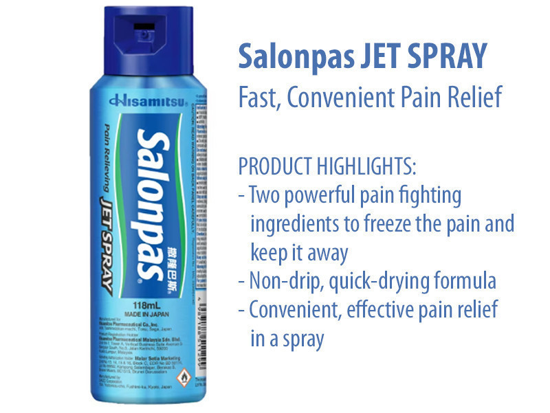 Salonpas JET SPRAY - Fast, Convenient Pain Relief (118ml) | Shopee Malaysia