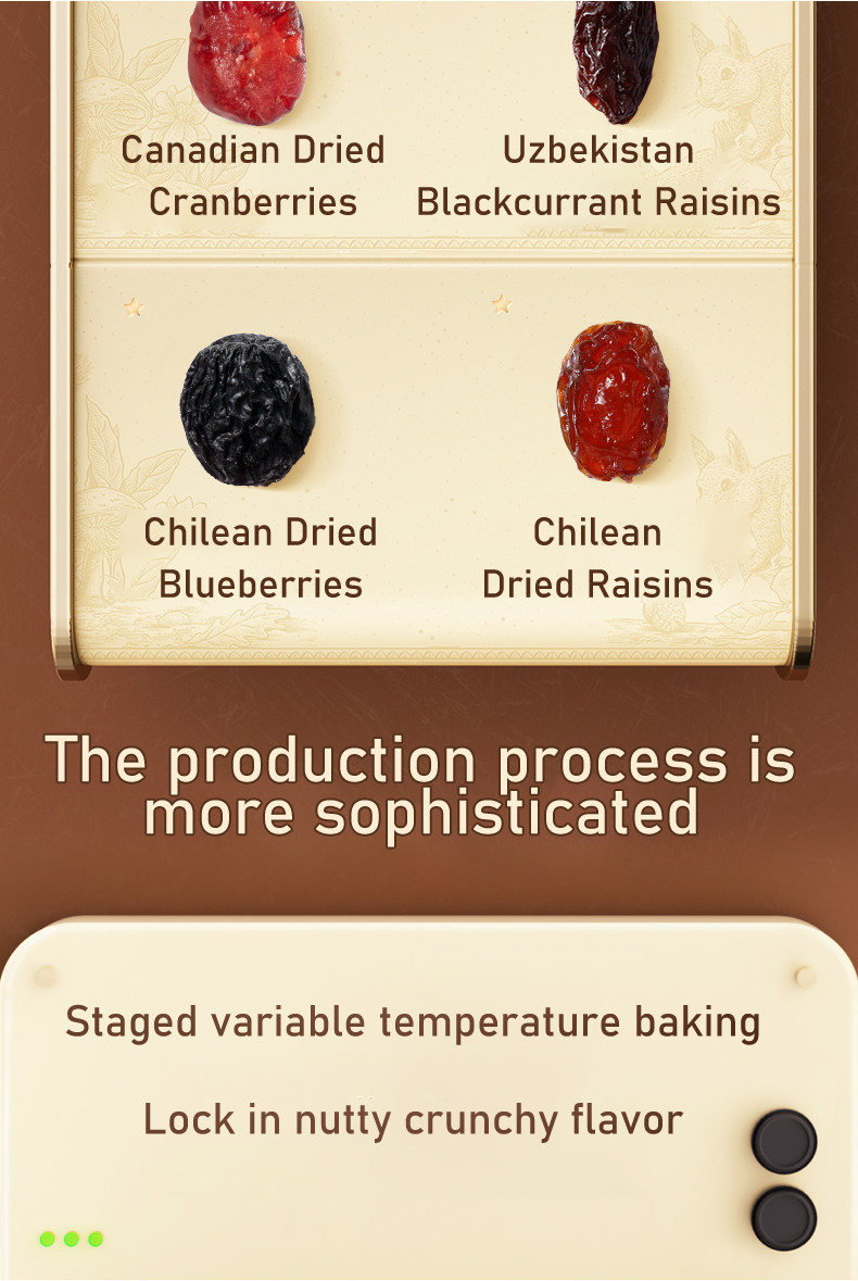 【Halal】Three Squirrels Daily Nuts Mixed Dried Fruits 三只松鼠每日坚果活力款 4种坚果+4 ...