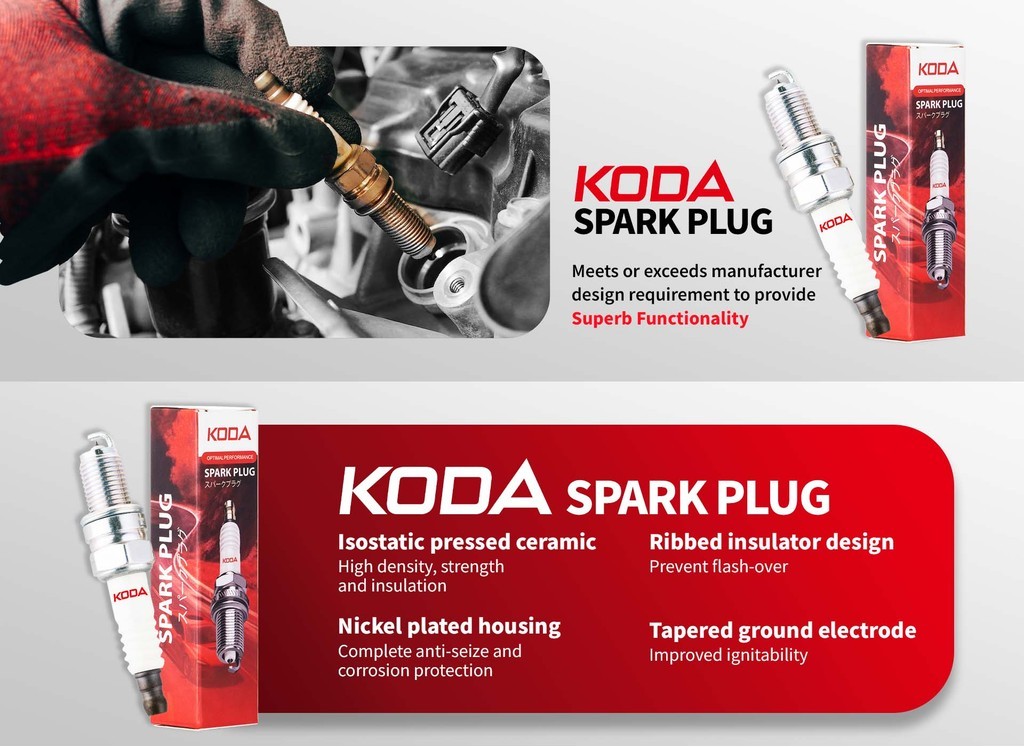 KODA Iridium Spark Plug Nissan Sentra N16 1.6 QG16DE 2005-2014 BKR6EIX ...