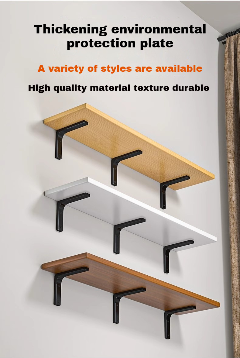 Floating Wall Shelf DIY Wall Rack rak dinding Home Living Room rak buku ...