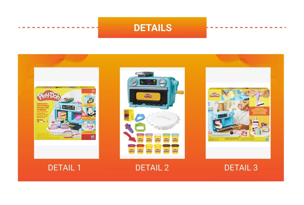 Play-Doh Super Slice Cake Playset: Toy Oven with 11 Cans & Accessories ...