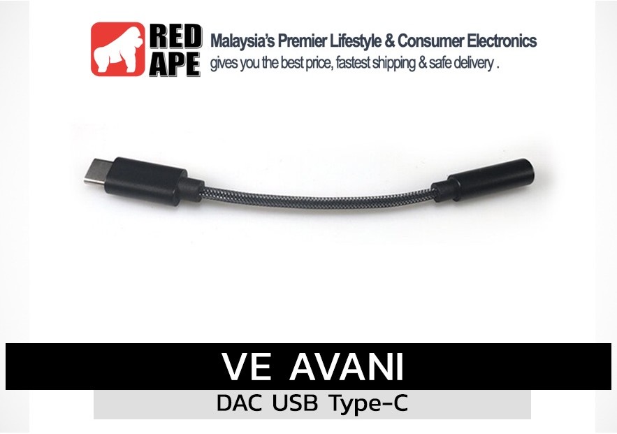 Venture Electronics Avani, Dongle DAC and Amplifier: Type-C to 3.5mm Dongle, USB Type C Portable ...