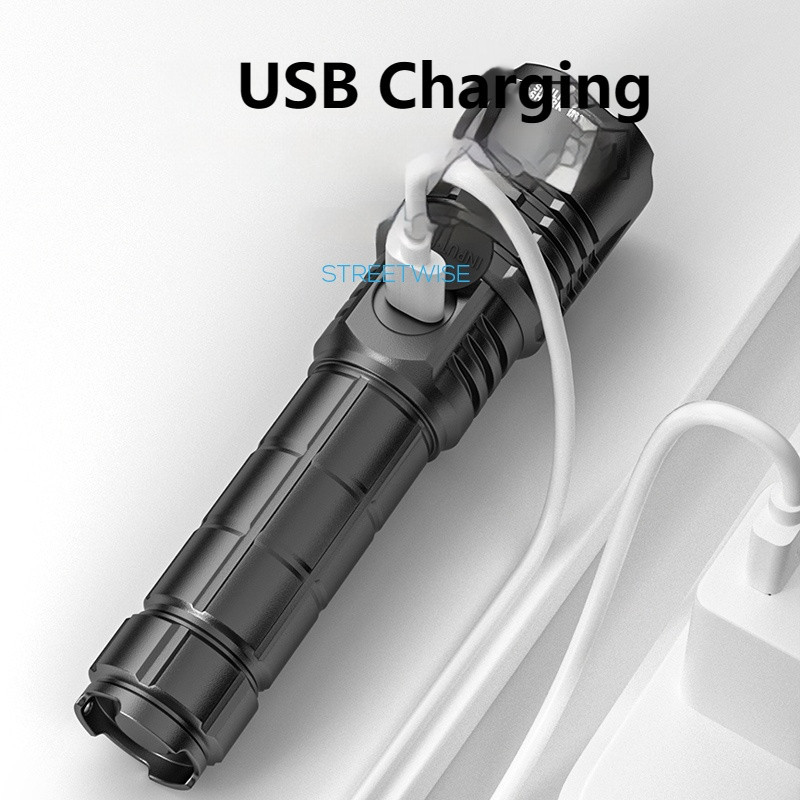 Smiling Shark SD7163 Super Bright Torch Light Led M60 6000LM 18650 ...