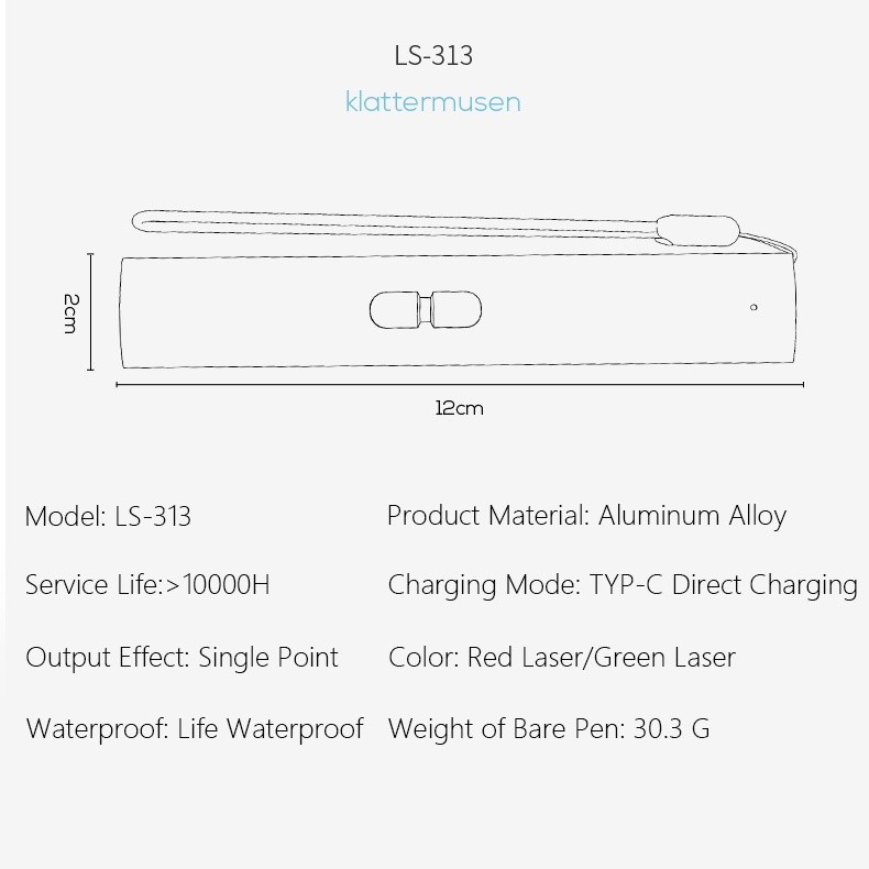 SMILING SHARK Laser Pointer Green Red Light 2in1 Presentation Laser ...