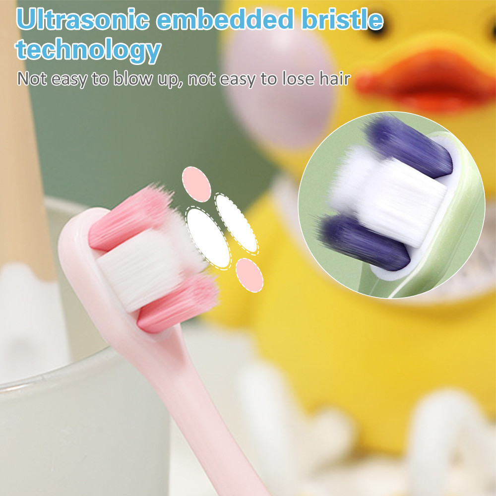 lakoe 2-7Yrs Kids Toothbrush Soft Cartoon Berus Gigi Kanak Kanak 2-7 ...