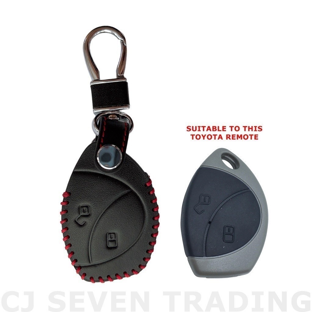 Toyota Hilux Vigo Innova Fortuner Vios Car Key Remote Hand-Sewn Cow ...