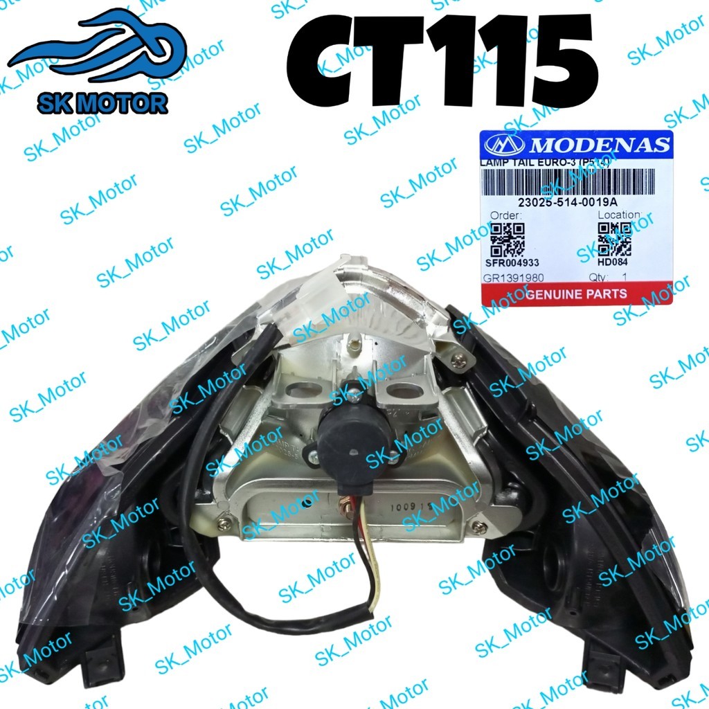 Modenas CT115 CT 115 S Original Head Tail Light Lamp Rear Back Light ...