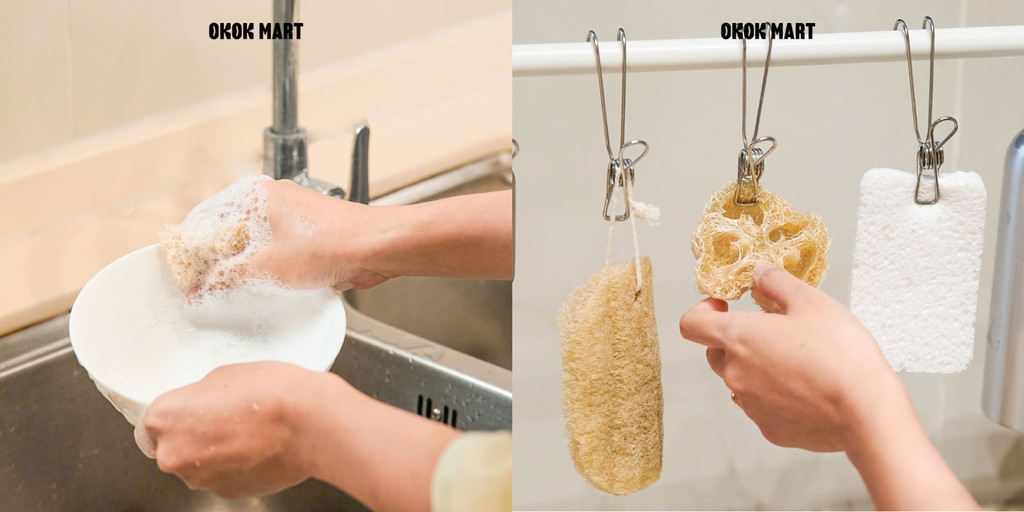 Loofah | Unbleached Compostable Natural Loofah | Dishwasher | Body ...