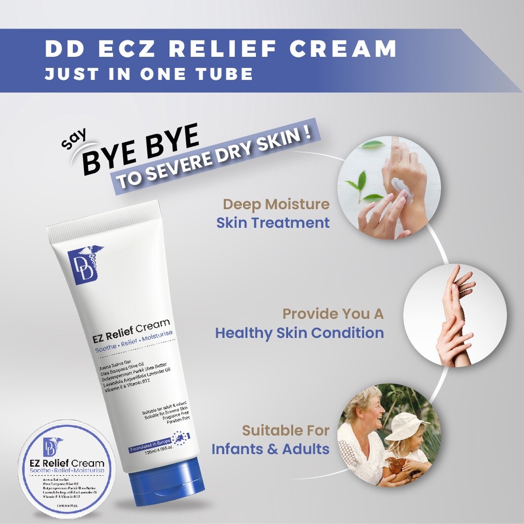 Alpro Pharmacy Exclusive - DD EZ Relief Cream (for Dry, Itchy Skin) 120g | Shopee Malaysia
