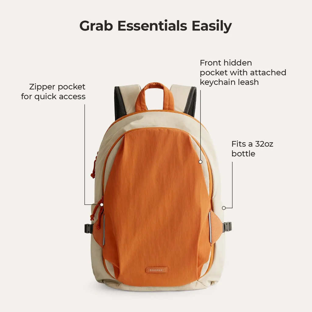 BAGSMART 25L Travel Backpack Set 15.6-inch 180° Open Computer Backpack ...