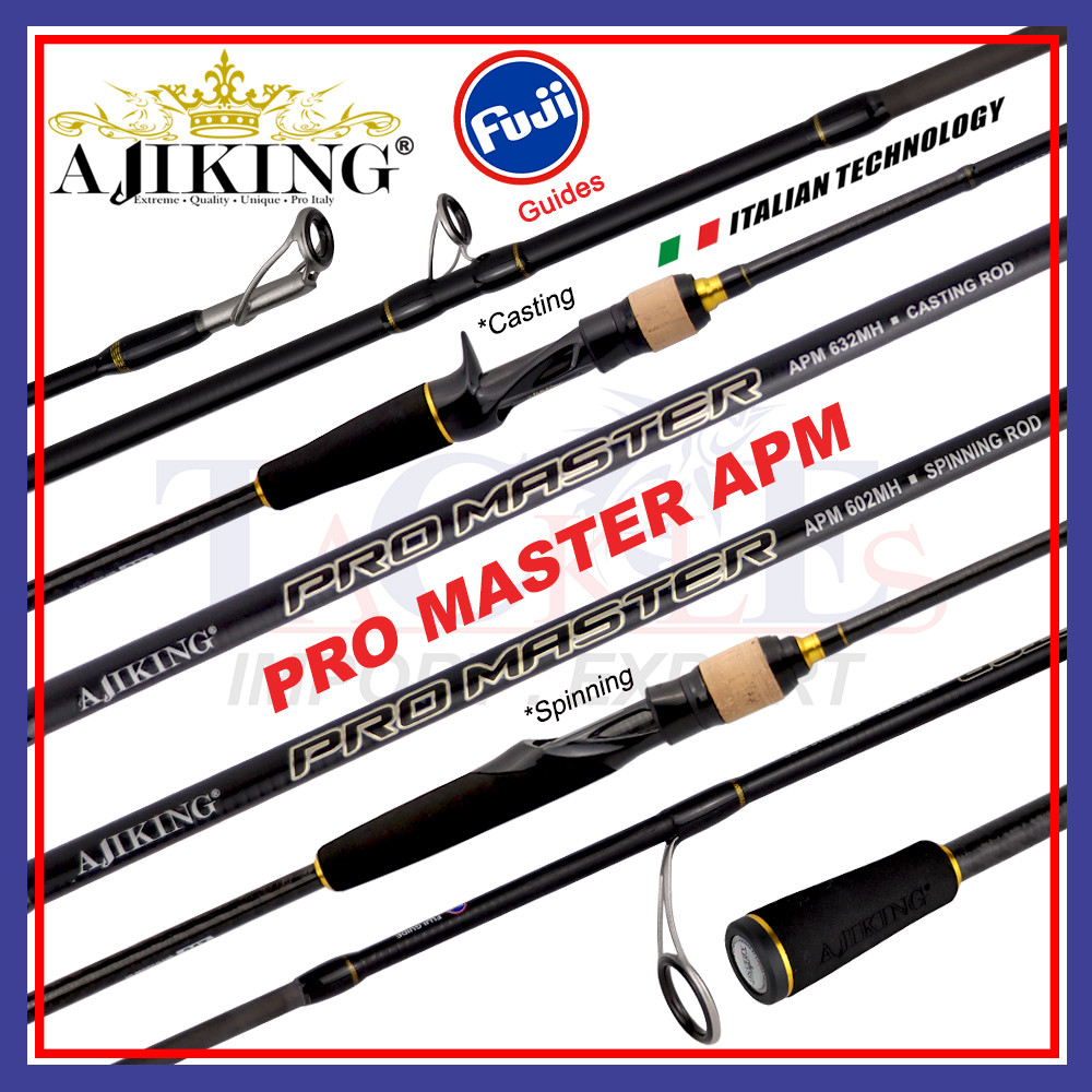 Ajiking Pro Master APM Joran Pancing Spinning / Casting 6'0-9'0kaki | Toman | FUJI Guides ...