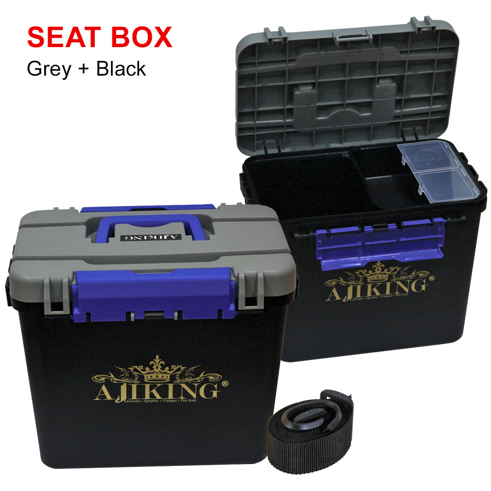 Ajiking Seat Box Waterproof Fishing Tackle Box Tool Fishing Lure ...