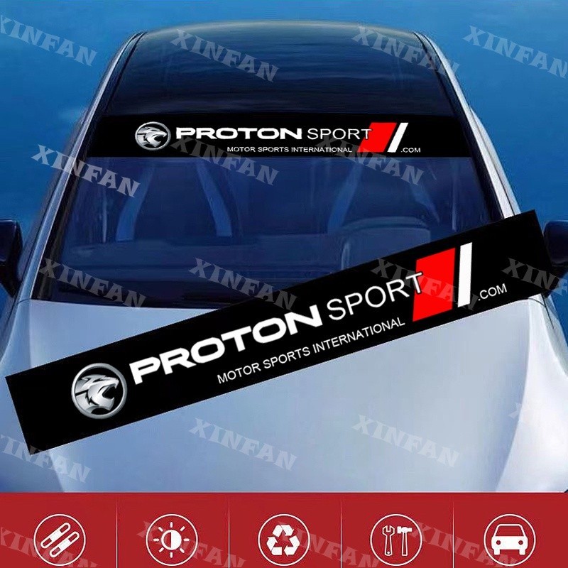 XINFAN Sports Car Front Windshield Sticker Pull Flower Sunshade ...