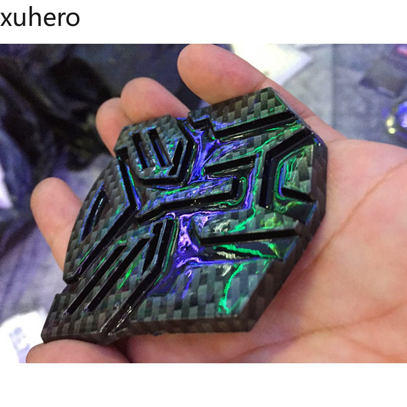 Carbon Fiber Car Emblem Badge Autobot Transformer Deception | Shopee ...