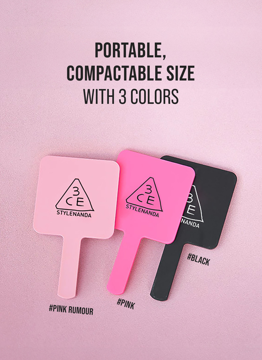 3CE Square Hand Mirror | Shopee Malaysia