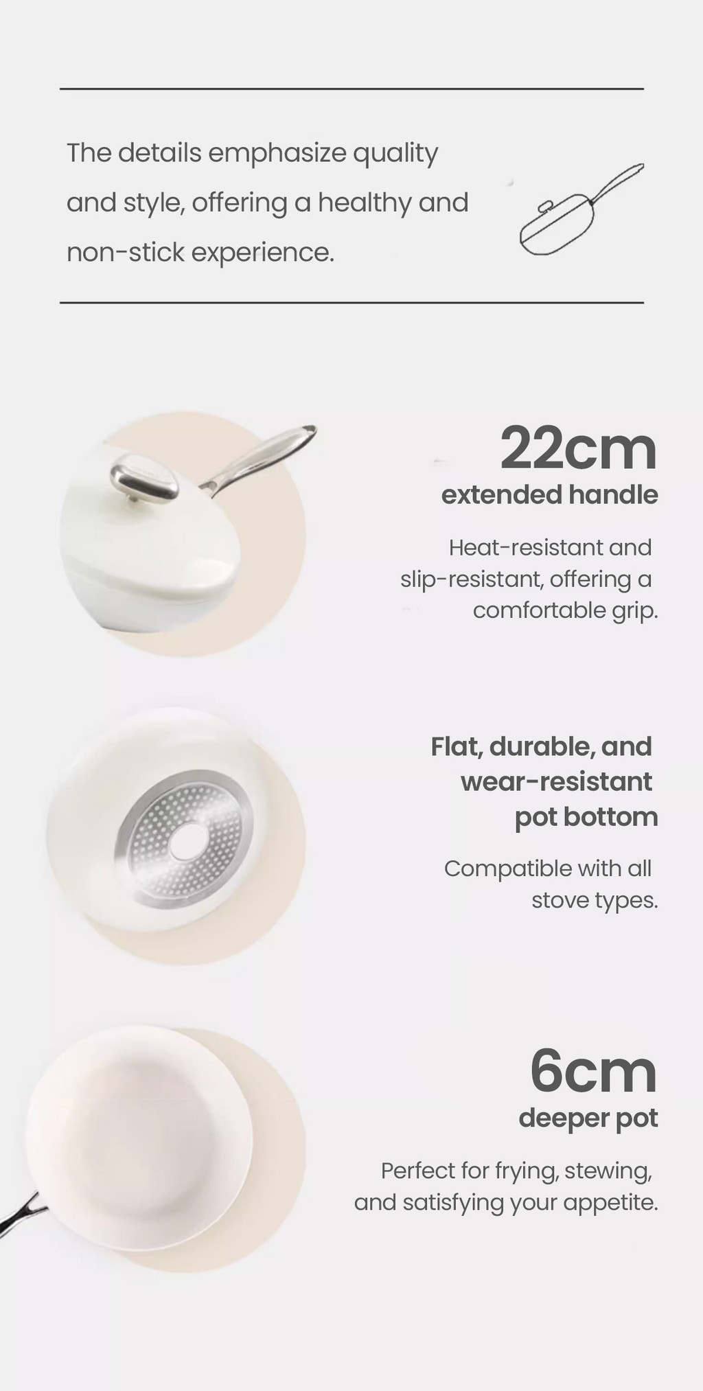 [LIMITED OFFER] Velosan Pebble Non-stick Fry Pan (26CM) | Cast ...
