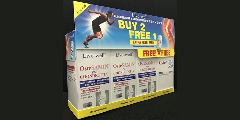 Live-well OsteSAMIN plus Chondroitin (2 X 100 Capsules FREE Extra 100 ...