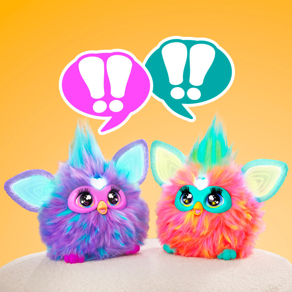 Furby Purple, 15 Fashion Accessories, Interactive Plush Toys for Kids ...