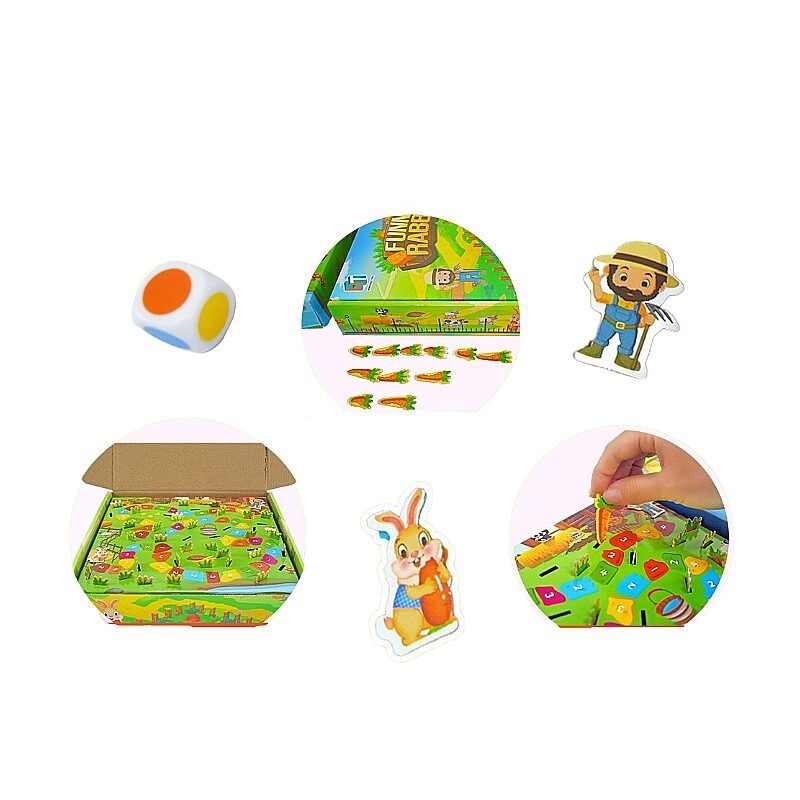 Funny Rabbit Race Game bunny funny family party boardgame | Shopee Malaysia