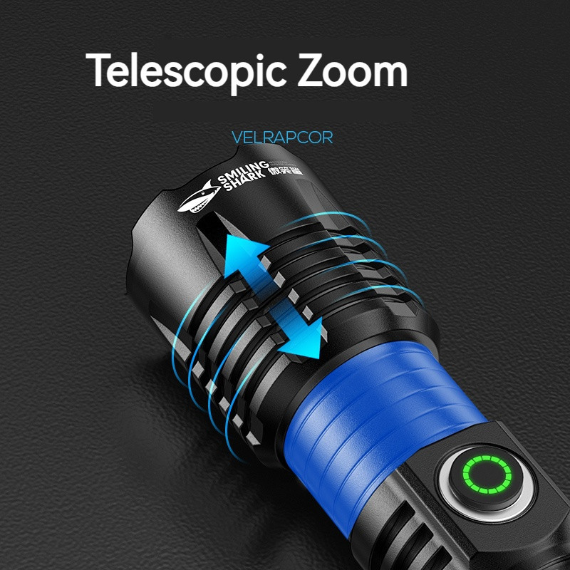 Smiling Shark SD7163 Super Bright Torch Light Led M60 6000LM 18650 ...