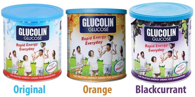 Glucolin Glucose (Original 420g / Blackcurrant 420g / Orange 420g ...