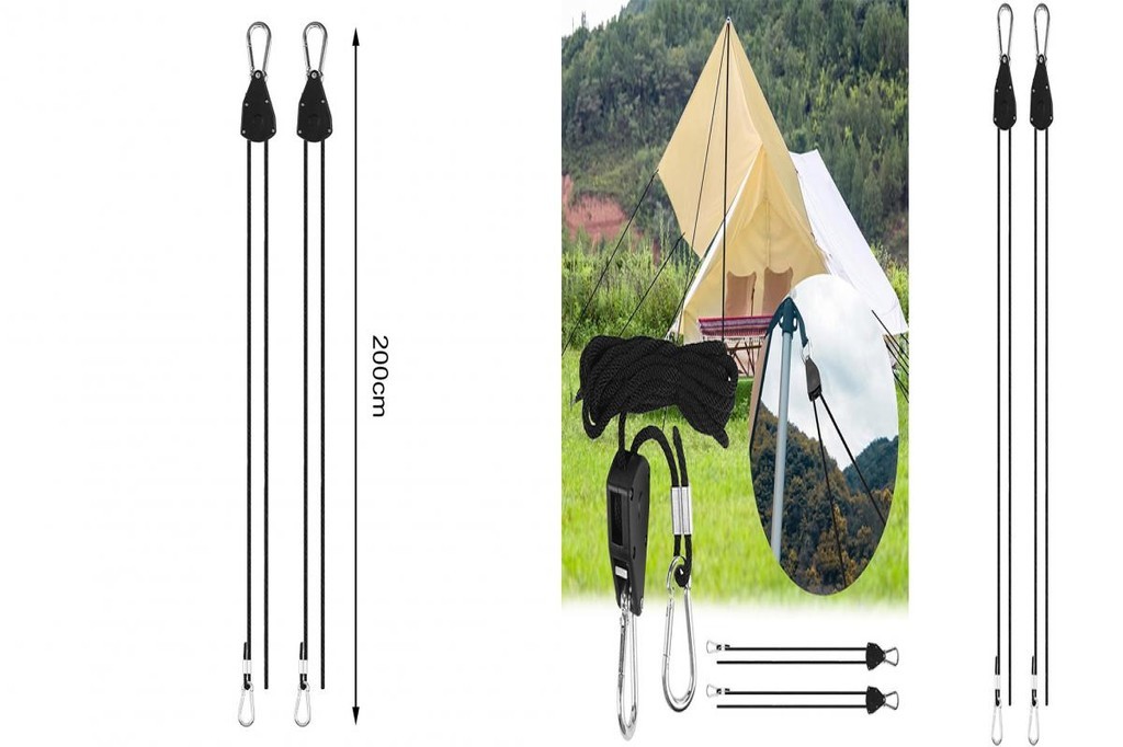 livecity| Heavy-duty Ratchet Hooks Ratchet Hanger Pulley System ...