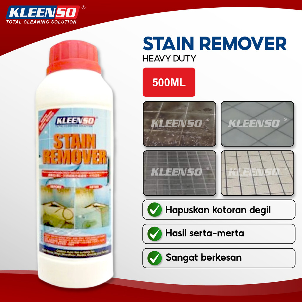 KLEENSO Heavy Duty Stain Remover Toilet Cleaner And Tiles Cleaner ...