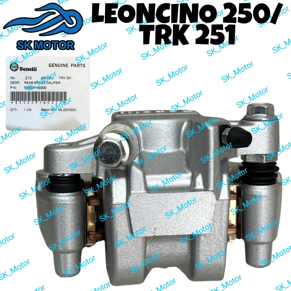 Benelli TNT 250 TNT250 LEONCINO 250 TRK 251 ABS Original Front Rear Caliper Silver Brake Pump ...