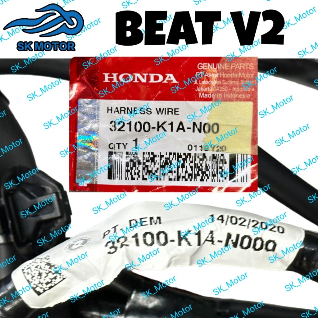 Honda BEAT FI V2 (NEW) Original Fr Sub Harness Button Winker Signal ...