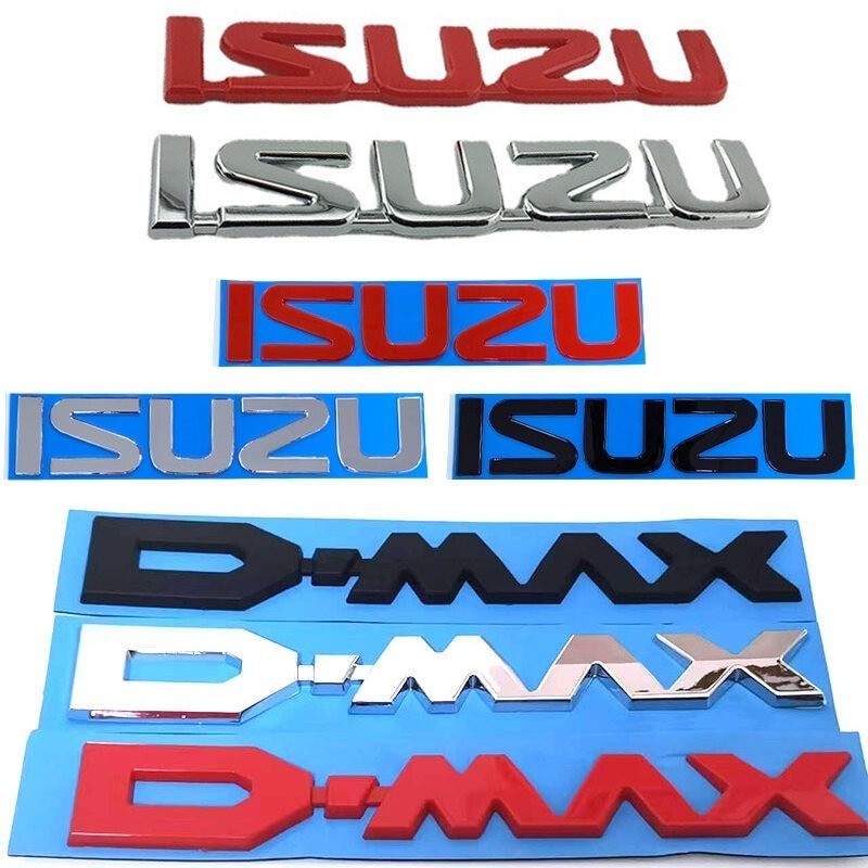 ABS ISUZU D-MAX DMAX Letter Logo 3D Car Stickers and Decals For ISUZU D ...