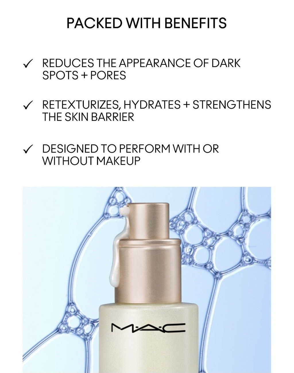 MAC Hyper Real Serumizer Hydrating Serum Moisturizer Face Primer (15ml ...