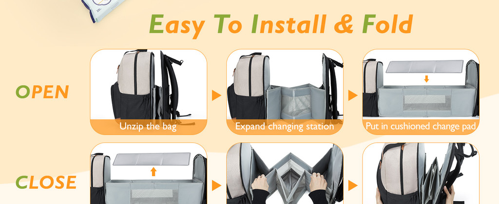 BAGSMART Baby Diaper Bag Backpack Large Travel Baby Bagpack Mummy Baby ...