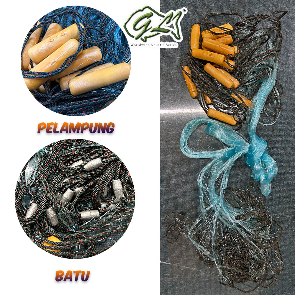 (30meter)Jala Tangsi GL Fishing Net Fising Jala Pukat Ikan Nylon ...