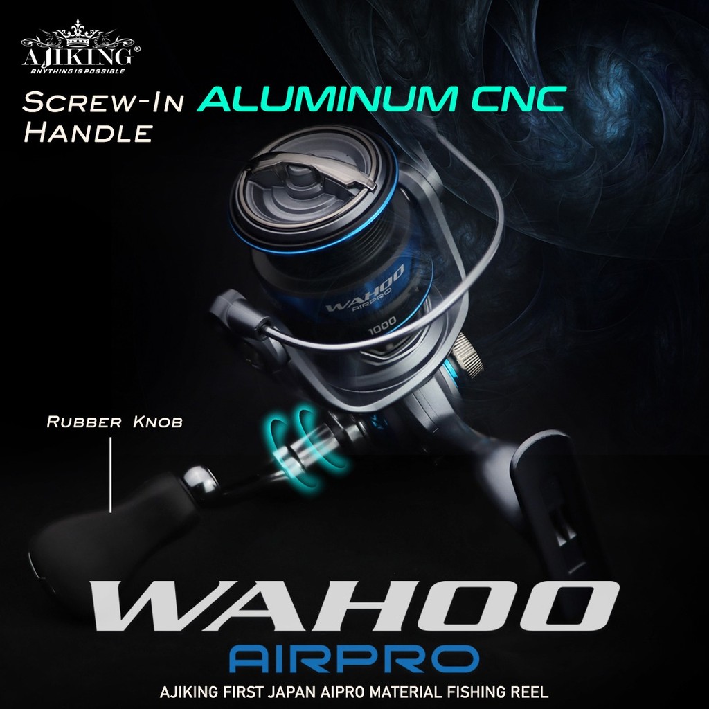 Ajiking Wahoo Airpro Mesin Pancing Ultralight Spinning|3.5kg Maxdrag | Air Masin Tawar | TCE ...