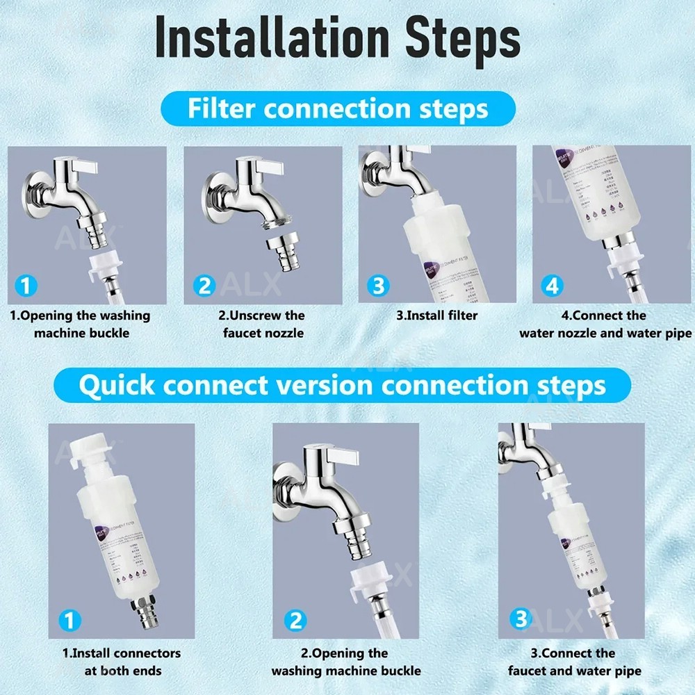 (Crazy Sales) Water Heater Filter Washing Machine Filter 5 Microns ...
