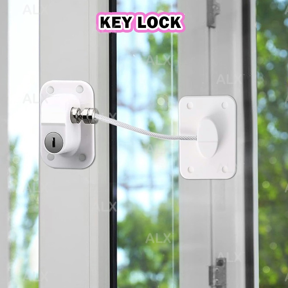 ALX Child Safety Window Lock Key Password Safety Household Window ...