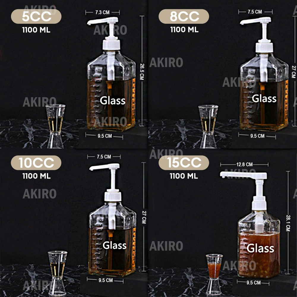 Crazy Sale AKIRO Sauce Pump Sugar Press Syrup Press Bottle 8cc 10cc ...