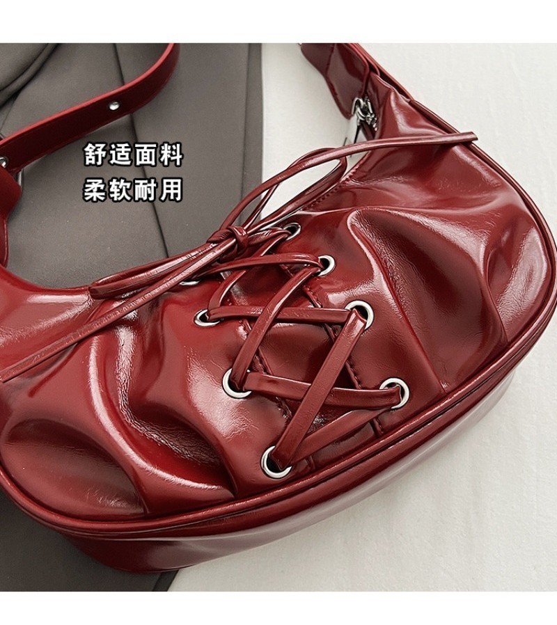 IELGY High-End Temperament Red Bow Bag Sweet Cool Hot Girl One-Shoulder ...