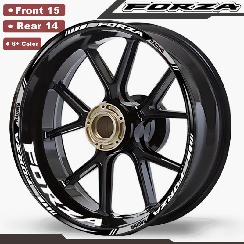 For Honda Forza125 Forza250 Forza300 Forza350 Wheel Stickers Rim Decals ...