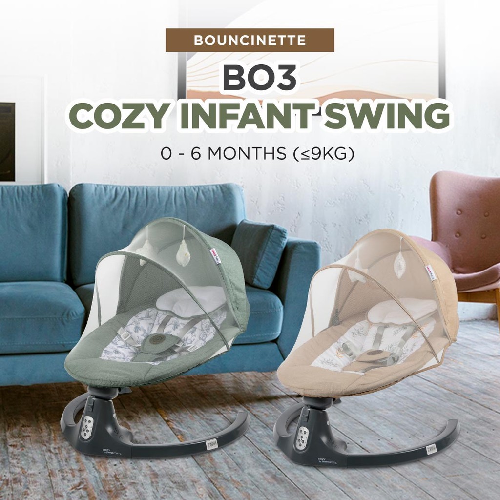 Sweet Cherry B03 Cozy Infant Swing, Electric Baby Swing Chair Rocker ...