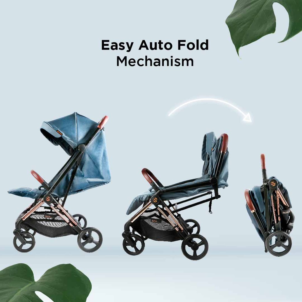 Sweet Cherry SCR Series 1 Second Auto-Fold SCR21 Stroller Rose Gold ...