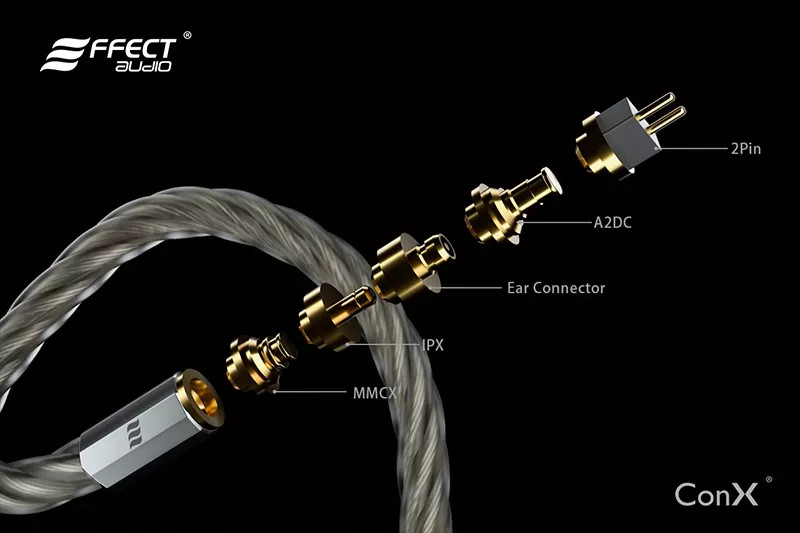 Effect Audio ConX, Modular Connector: MMCX, 2Pin, Pentacon Earconnect ...