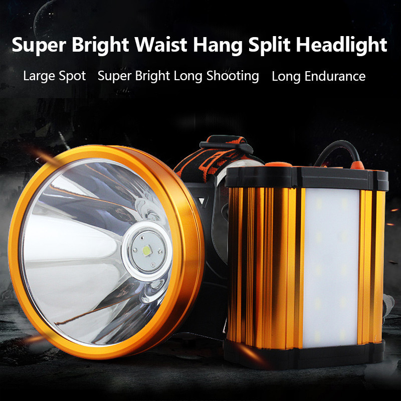 Smiling Shark Super Bright Headlight LED Waist Hang Split Headlamp ...